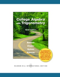 College Algebra with Trigonometry 9th edition | 9780071221757 ...