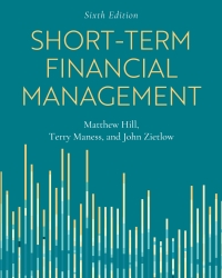 Short-Term Financial Management 6th edition | 9781516565245, 809553A ...