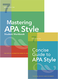Mastering APA Style Student Workbook (Concise Guide to APA Style bundle ...
