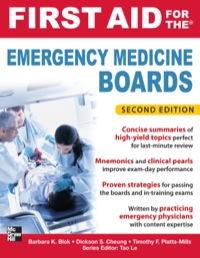 First Aid for the Emergency Medicine Boards 2/E 2nd edition ...