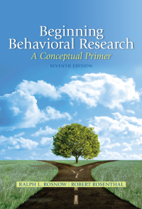 Beginning Behavioral Research: A Conceptual Primer 7th edition ...