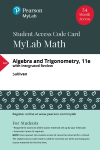 MyLab Math with Pearson eText Access Code for Algebra and Trigonometry ...