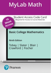 MyLab Math with Pearson eText Access Code for Basic College Mathematics ...