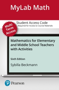 MyLab Math with Pearson eText Access Code for Mathematics for Elementary and Middle School ...