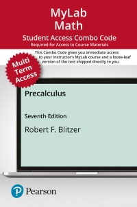 MyLab Math with Pearson eText (up to 24 months) + Print Combo Access Code for Precalculus 7th ...