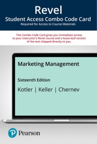 Revel Print Combo Access Code for Marketing Management 16th edition | 9780137344048 ...