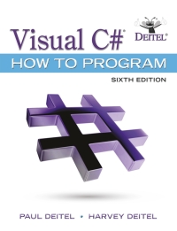 Visual C# How to Program (Pearson+) 6th edition | 9780134601540 ...
