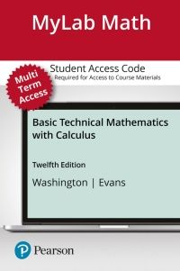 MyLab Math with Pearson eText Access Code for Basic Technical Mathematics with Calculus 12th ...