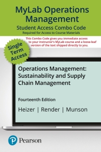 MyLab Operations Management with Pearson eText + Print Combo Access ...