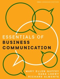 Essentials of Business Communication 10th edition | 9780176909659 ...