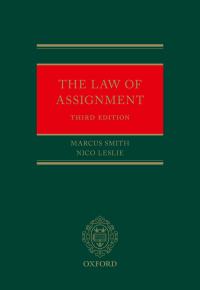 The Law of Assignment 3rd edition | 9780198748434, 9780191065323 ...