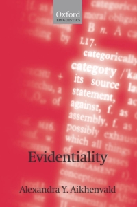 Evidentiality | 9780199204335, 9780191532542 | VitalSource