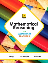 Mathematical Reasoning for Elementary Teachers 7th edition ...