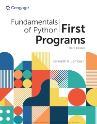 Fundamentals Of Python: First Programs 3rd edition | 9780357881019 ...