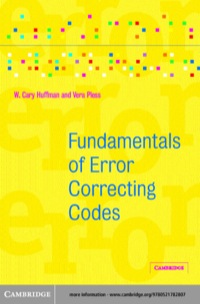 Fundamentals of Error-Correcting Codes 1st edition | 9780521131704 ...