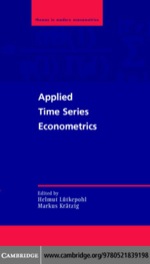 “Applied Time Series Econometrics” (9780511208447) – Learn Paperless