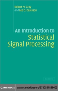An Introduction to Statistical Signal Processing 1st edition ...