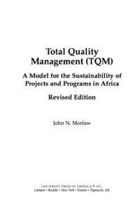 Total Quality Management (TQM) | 9780761847069, 9780761847076 | VitalSource