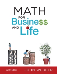 Math for Business and Life - Student Edition 8th edition ...