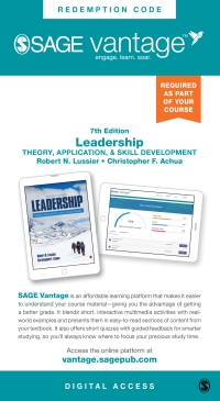 Sage Vantage: Leadership: Theory, Application, & Skill Development 7th ...