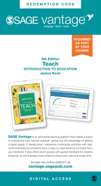 Sage Vantage: Teach: Introduction to Education 5th edition ...