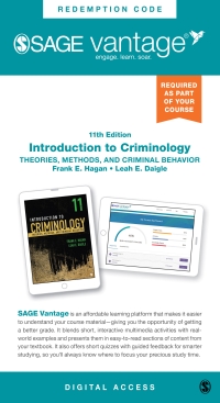 Sage Vantage: Introduction to Criminology: Theories, Methods, and ...