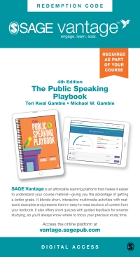 Sage Vantage: The Public Speaking Playbook 4th edition | 9781071890974 ...