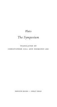 The Symposium | 9780143037538, 9781101651490 | VitalSource