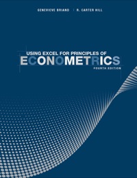 Using Excel for Principles of Econometrics 4th edition | 9781118032107, 9781118294215 | VitalSource