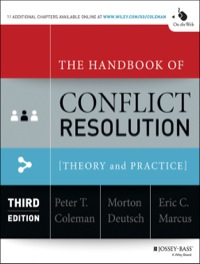 The Handbook of Conflict Resolution: Theory to Practice 3rd edition ...