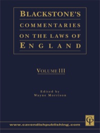 Blackstone's Commentaries on the Laws of England Volumes I-IV 1st ...
