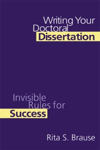 Writing Your Doctoral Dissertation 1st edition | 9781138167971 ...