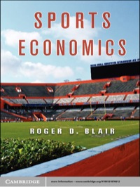 Sports Economics 1st edition | 9780521876612, 9781139209465 | VitalSource