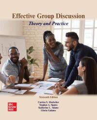 Effective Group Discussion: Theory and Practice 16th edition ...