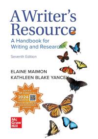 A Writer's Resource, Student Edition 7th edition | 9781264307876 ...