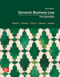 Dynamic Business Law: The Essentials 6th edition | 9781265599379 ...