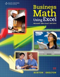 Business Math Using ExcelÂ 2nd edition | 9780538731195, 9781285028361 ...