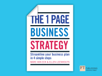 The One Page Business Strategy 1st edition | 9781292009629 ...