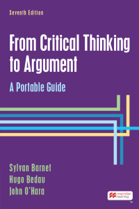 From Critical Thinking to Argument 7th edition | 9781319332129 ...