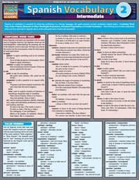 Spanish Vocabulary 2:Intermediate | 9781423216704, 9781423217107 ...
