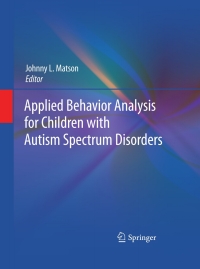 Applied Behavior Analysis for Children with Autism Spectrum Disorders ...
