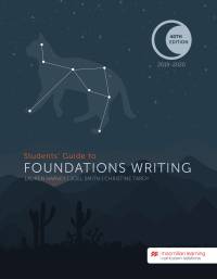 Students' Guide to Foundations Writing 40th edition | 9781533912695 ...