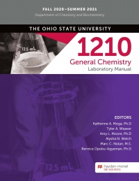 CHEMISTRY 1210 General Chemistry Laboratory Manual - FALL 2020–SUMMER ...