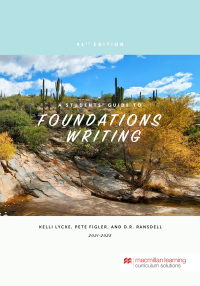 Students' Guide to Foundations Writing 41st edition | 9781533934789 ...