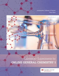 CHE 111 - Lab Experiments for General Chemistry 1 Online - Community College of Denver 2nd ...