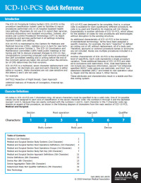 ICD-10-PCS Quick Reference | 9781622028917, 9781622028924 | VitalSource