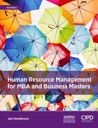 Human Resource Management for MBA and Business Masters 3rd edition ...