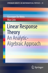 Linear Response Theory | 9783319567310, 9783319567327 | VitalSource