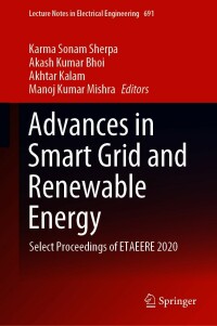 Advances in Smart Grid and Renewable Energy | 9789811575105 ...